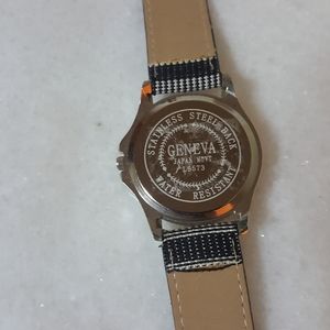 Geneva | Accessories | Geneva Black White Striped Watch | Poshmark